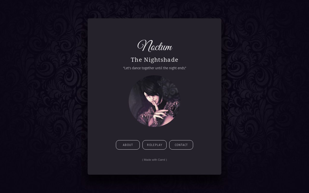 Noctum ⭒ The Nightshade ☾